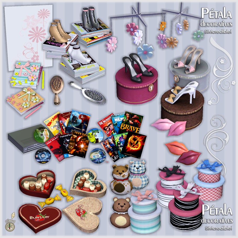 My Sims 3 Blog: Petala Bedroom and Decor by Simcredible Designs