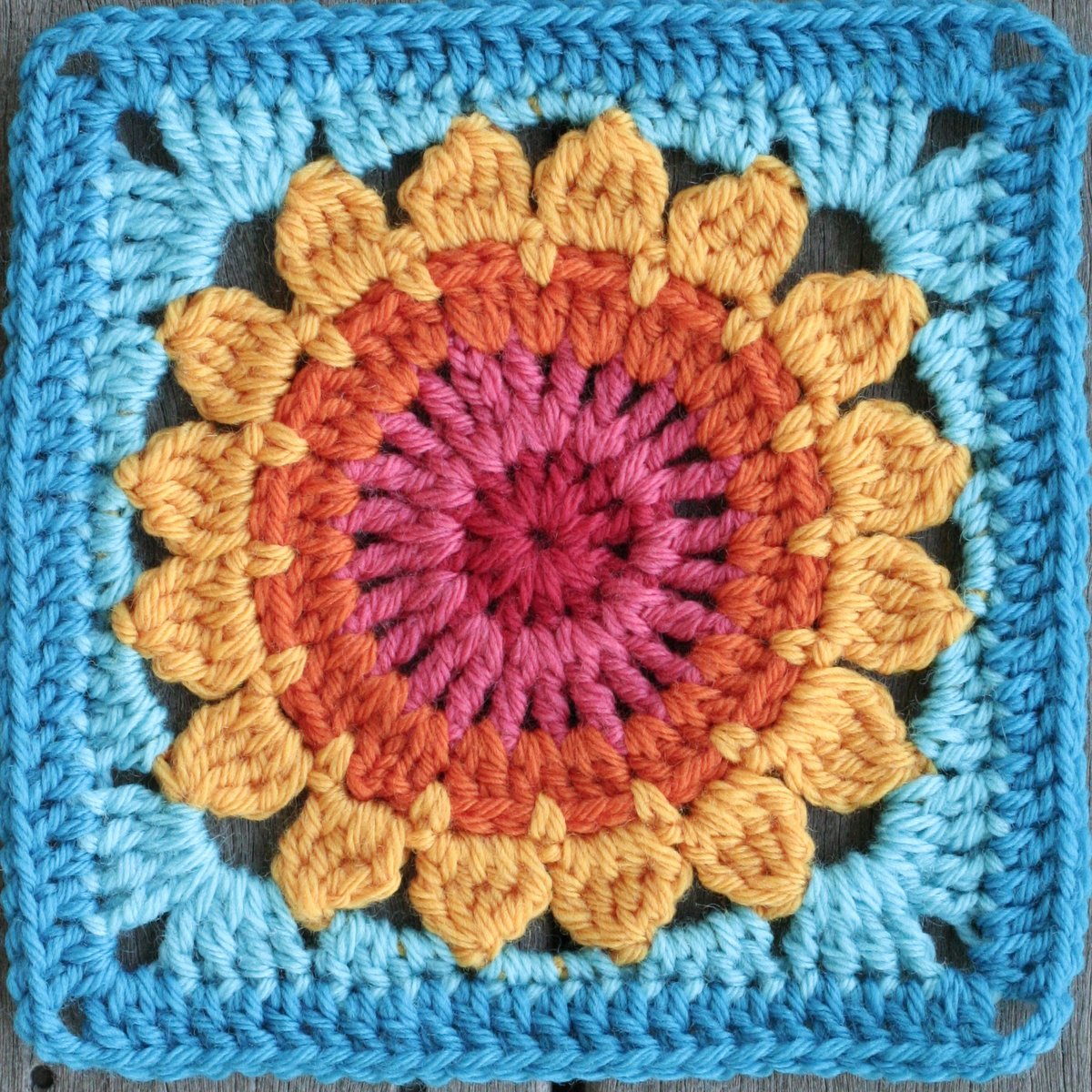 a shoebox of photographs: Rett's Flower Square Pattern