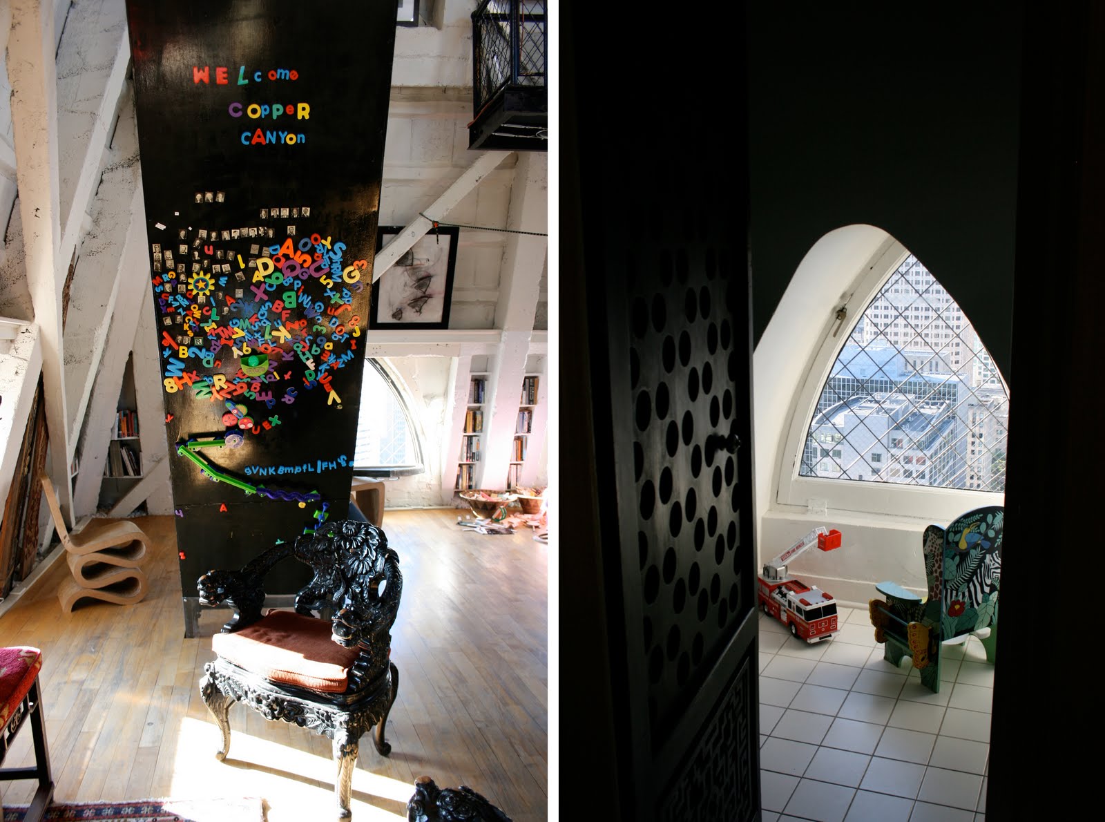 Placing magnets on the back of the stairs...brilliant! Also, can you ...