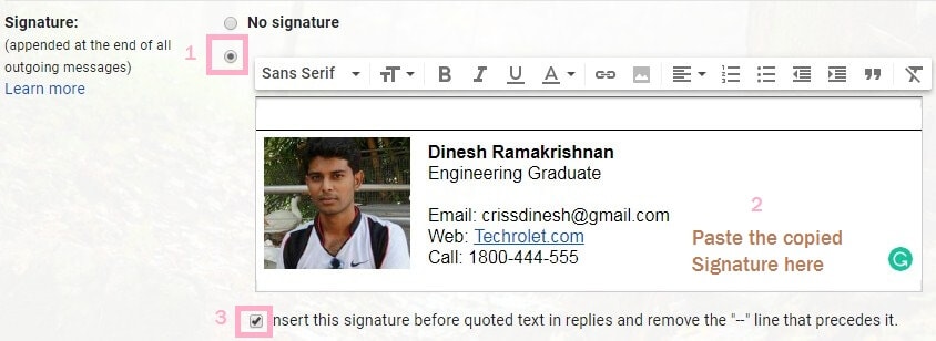 How To Create College Student Email Signature - DIY Guide - Techrolet ...