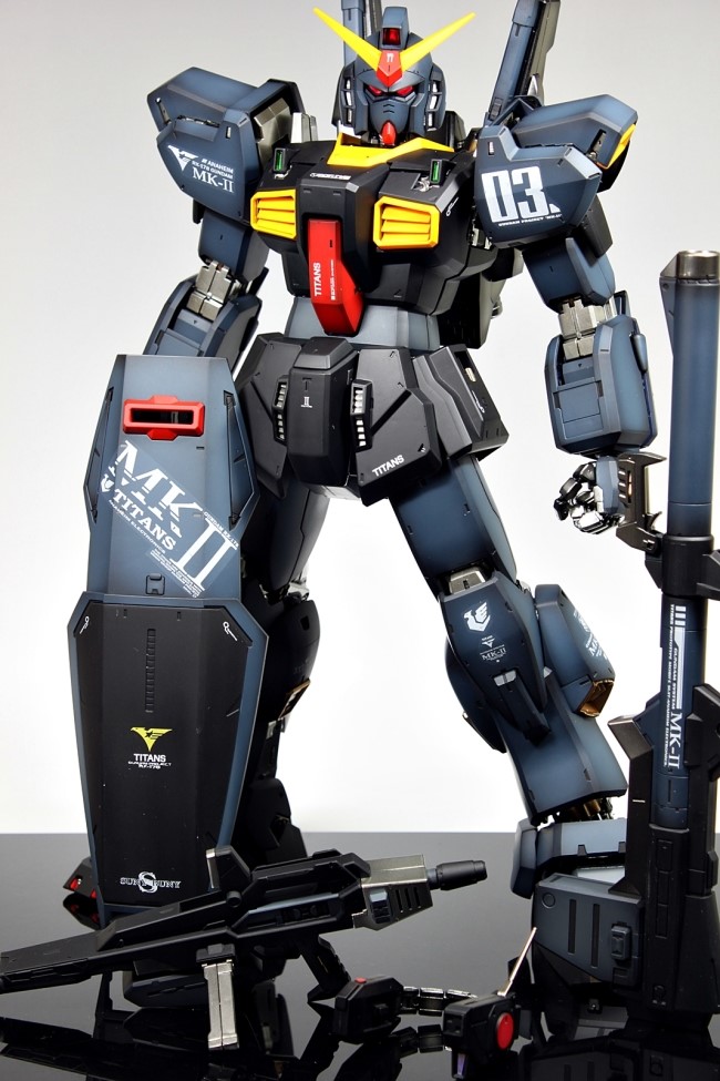 GUNDAM GUY: PG 1/60 RX-178 Gundam Mk-II Titans - Painted Build