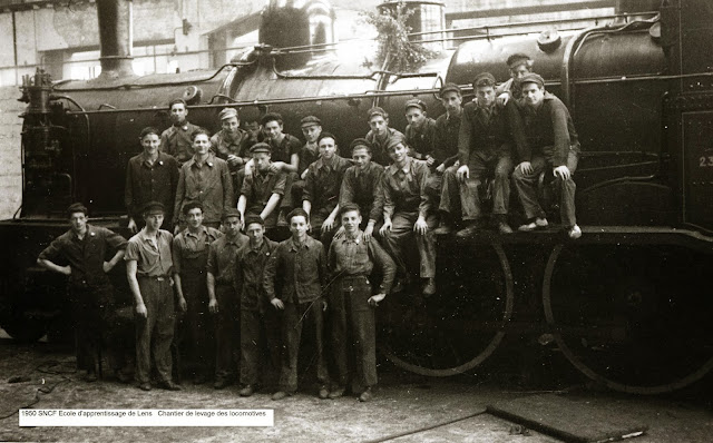 Hugues VINCENT: + Apprentis Dépot SNCF de LENS 1950
