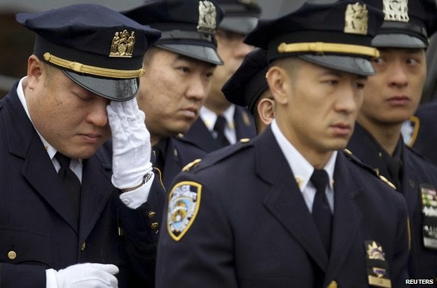 Views From The Edge: Asian American cops flock to Liu's funeral