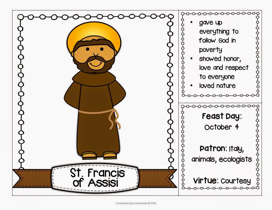 Saint Interactive Notebook | Sara J Creations