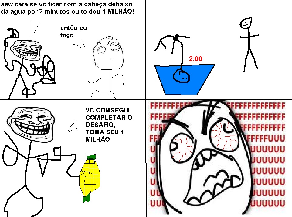 O troll te trollará um dia!: tirinha do fu