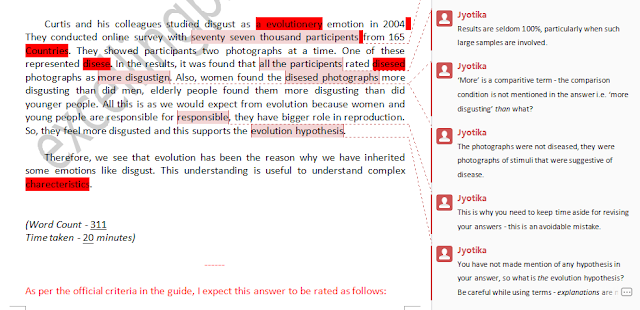 IB Psychology: Sample SAQ for BLOA, 'Evolutionary Explanation of ...