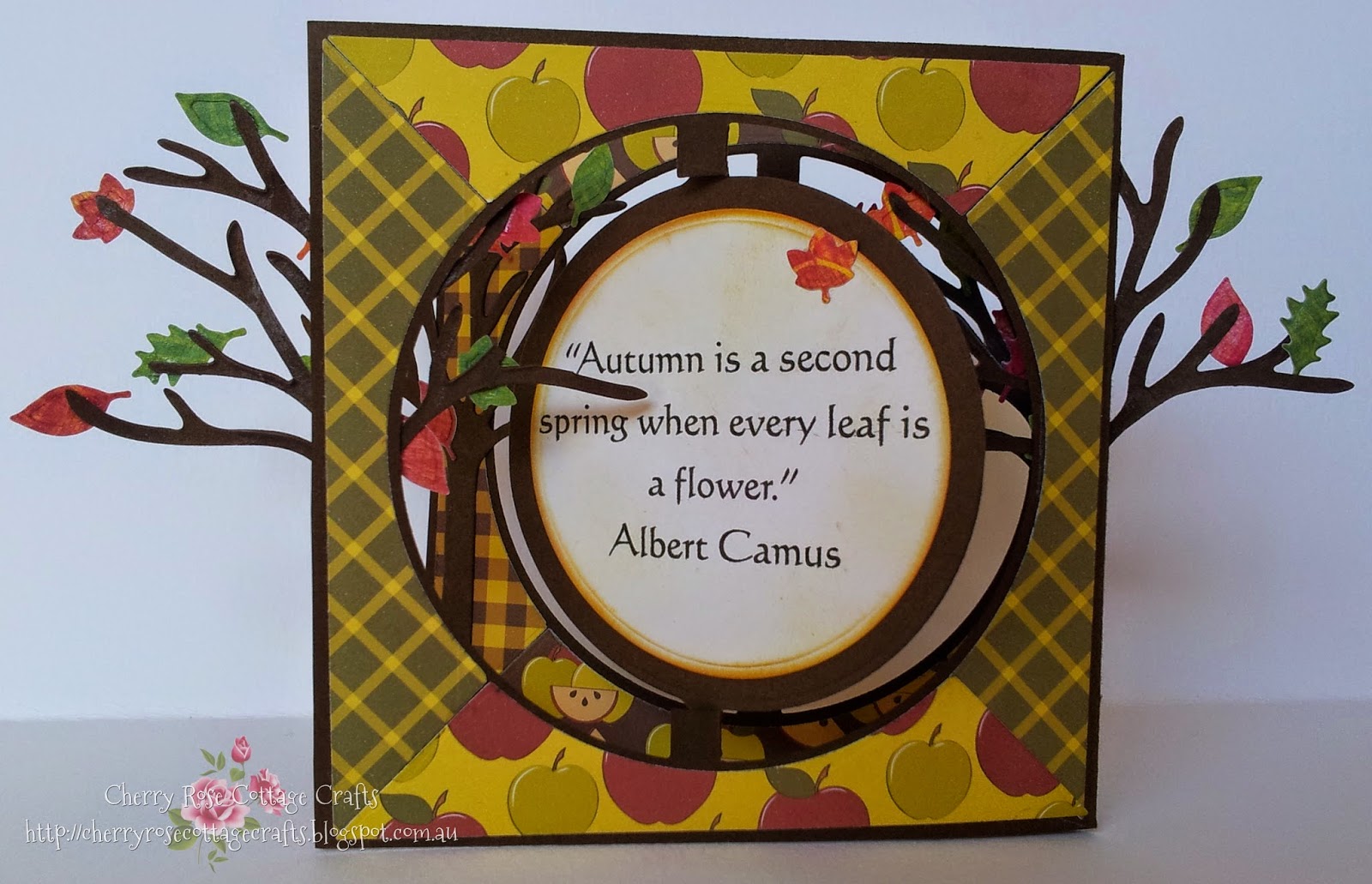 Cherry Rose Cottage Crafts: Fall/Autumn Challenge over at Mo's!!