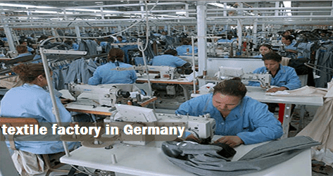 Jobs in a textile factory in Germany
