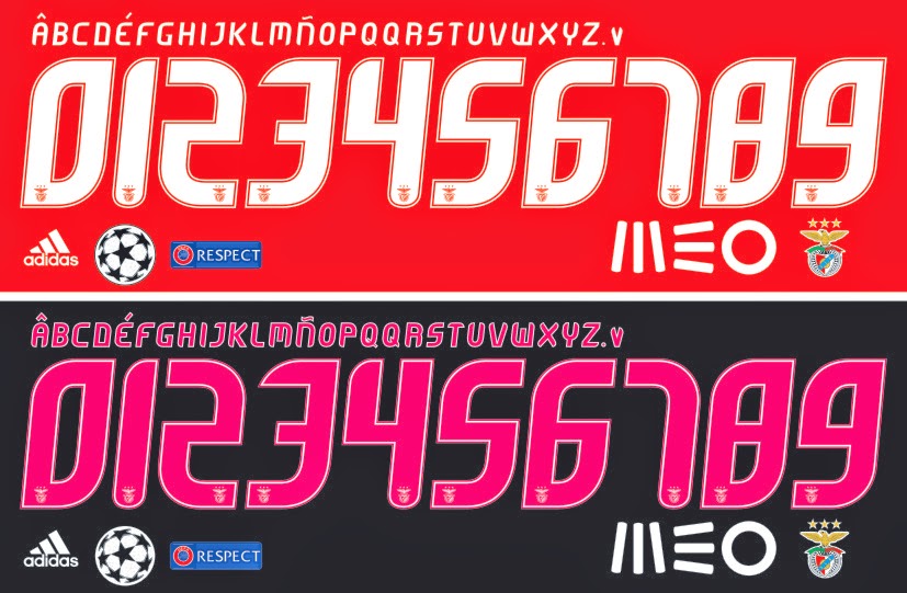 SL Benfica 2014-15 font