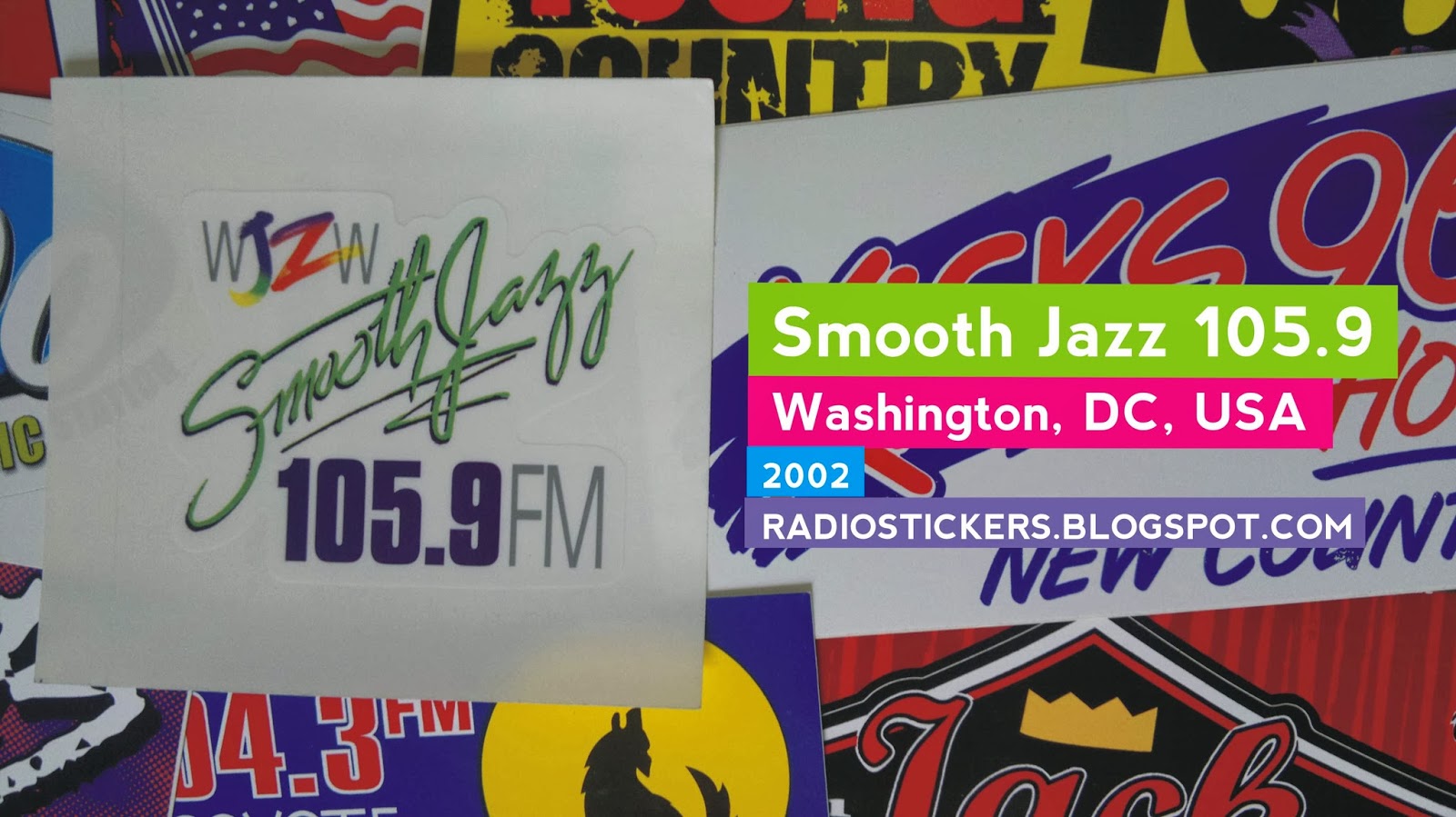 RADIO station stickers... and more!: WJZW Smooth Jazz 105.9, Washington ...