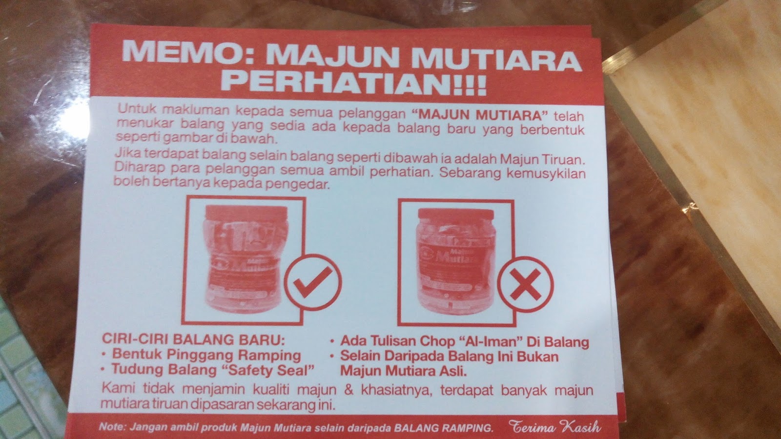 MAJUN MUTIARA ORIGINAL (PEMBEKAL)
