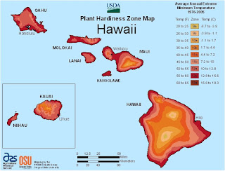 Farmers Know Best: Hawaii USDA Plant Hardiness Zones Map