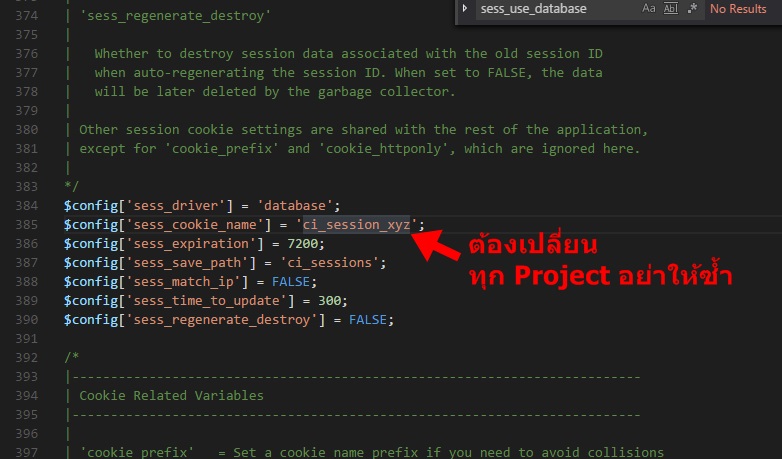 Codeigniter ล็อกอินไปสักพัก Session ก็หมดอายุ
