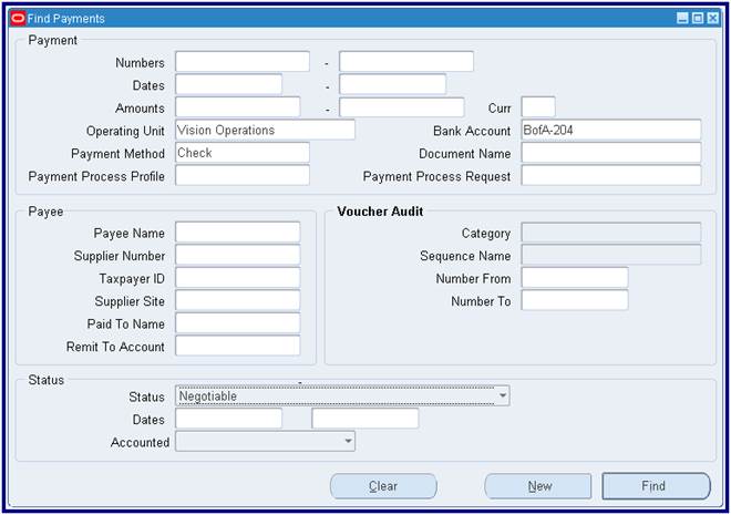 Oracle Applications: Oracle R12 AP Checks Setups and Process Training Guide