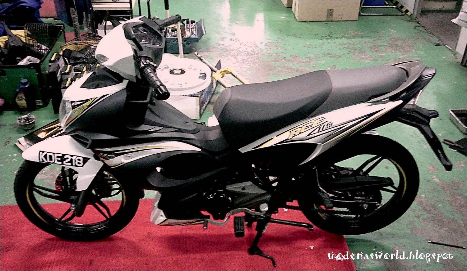 Modifikasi MODENAS ACE 115 - Bahagian 1: Dada hadapan. - MODENASWORLD