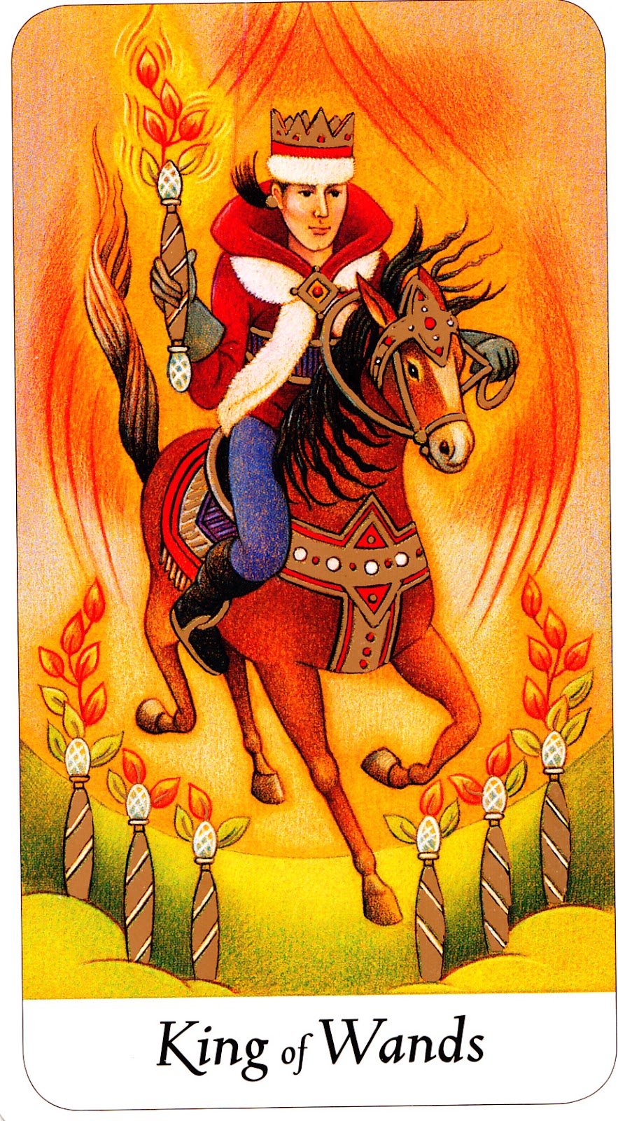 Rowan Tarot: King of Wands: Boldly Go