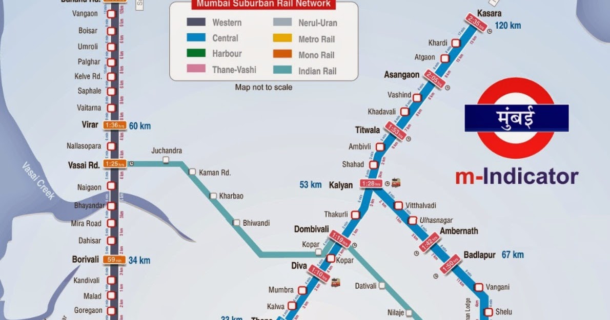 Mumbai MAP (local, metro Mono): Mumbai Map