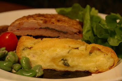 Mina matminnen: Kalvschnitzel med smördegsinbakat chevremos