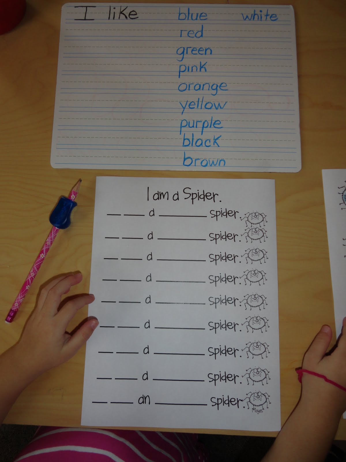 Izzie, Mac and Me: Kindergarten Spider Activities