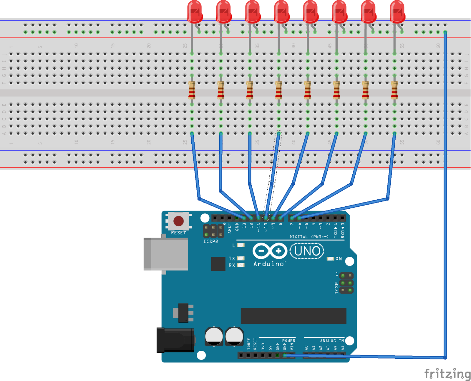 วิชา Microprocesser: ใบงานที่ 2 เรื่อง Digital Output (LED 8 Digit)