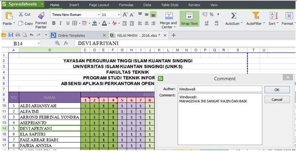 Cara Memberi Komentar Pada Sel Spreadsheet dan Excel - blog kibe