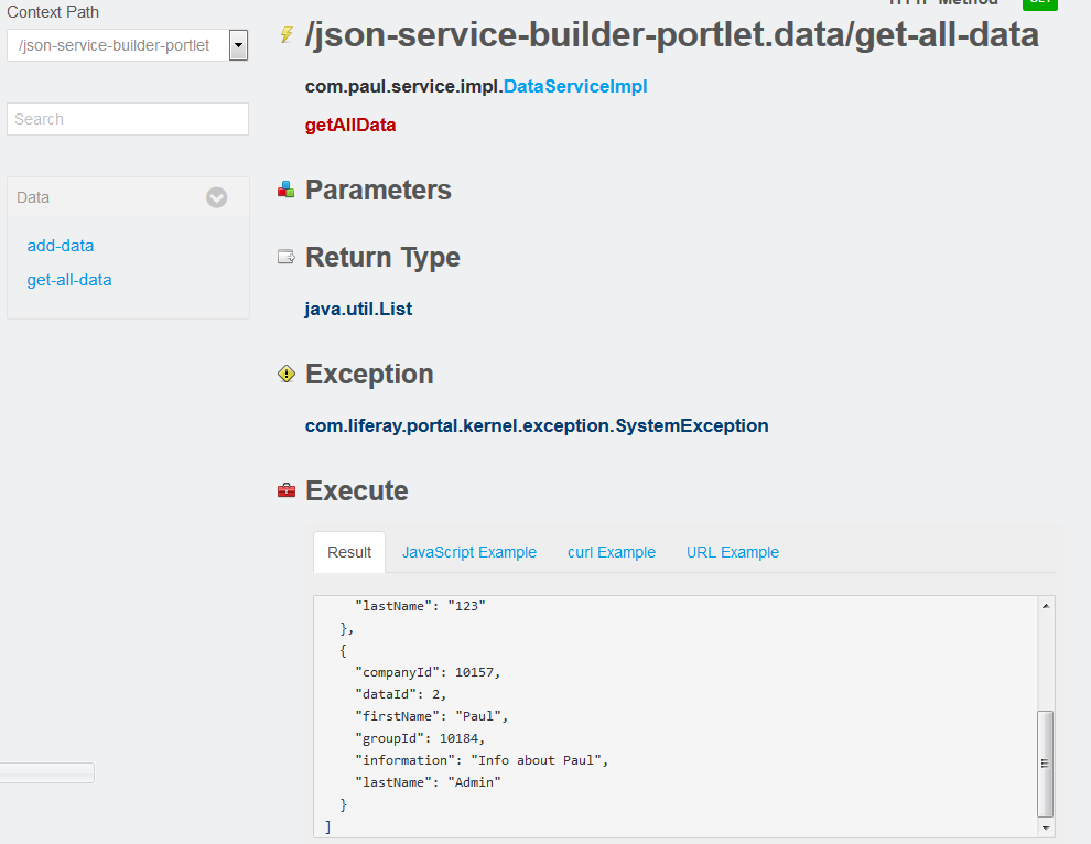 Javaliferay Blog Extend Service Builder With Json Fields