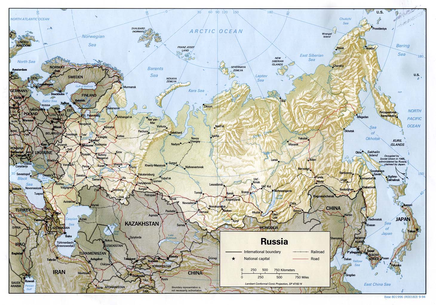 Political Map Of Russia And Surrounding Mapa Del Mundo Mapa Politico Images