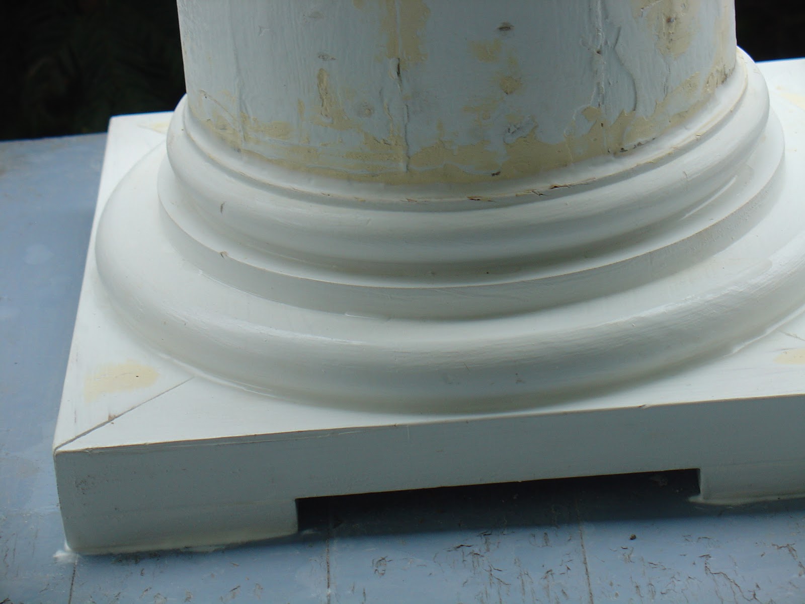 Life at Pugsley: Porch Column Bases 7: Finishing Touches