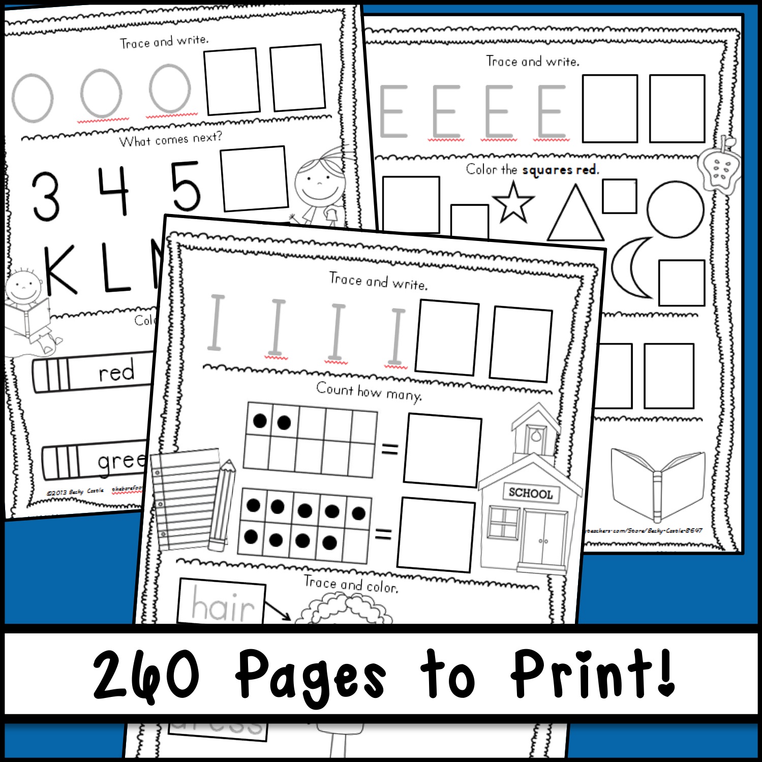 Common Core Aligned Daily Work for Kinders Plus some FREEBIES | The ...