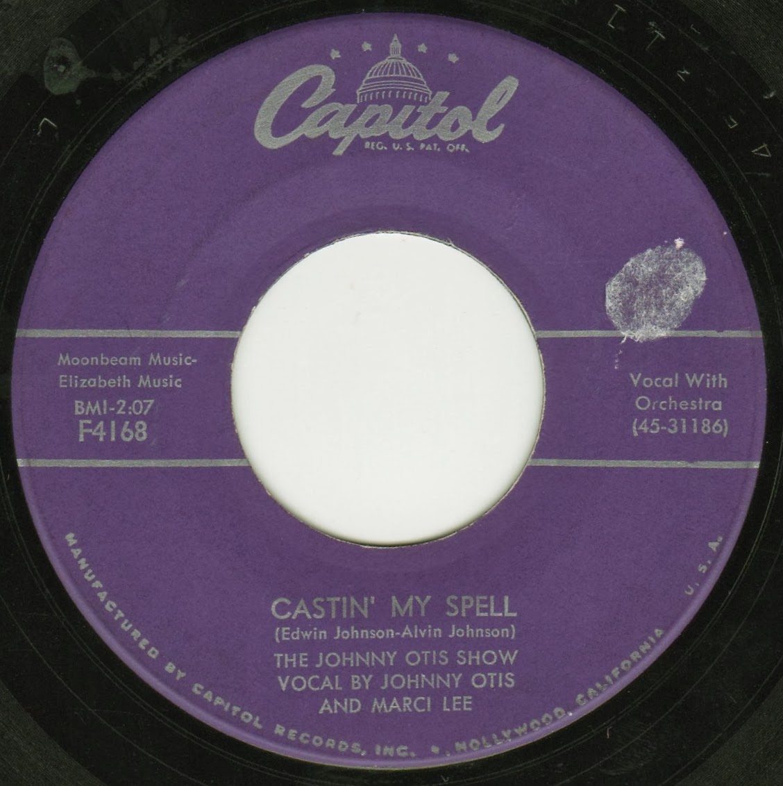 WOLFEES GRAMOPHONE: "TELEPHONE BABY/CASTING MY SPELL" JOHNNY OTIS AND ...