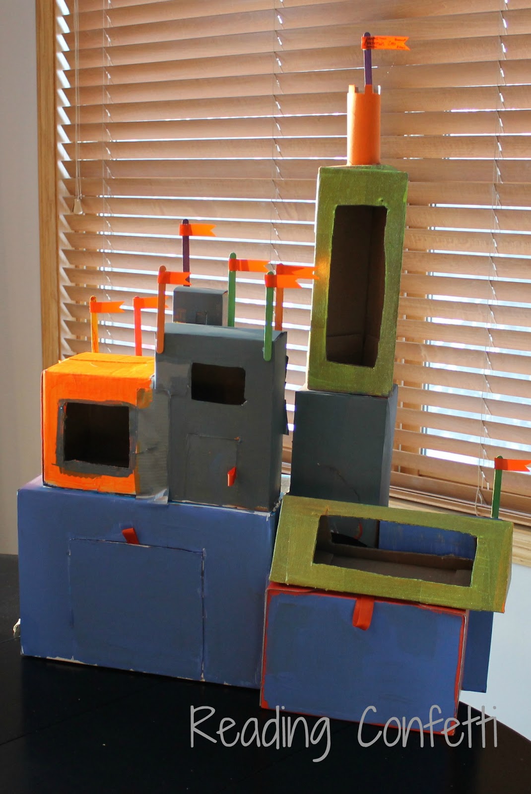 Make Your Own Cardboard Castle {Recycling} ~ Reading Confetti