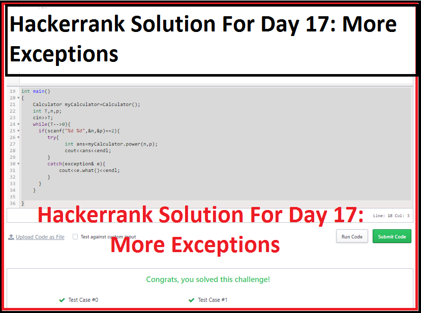 Hackerrank Solutions