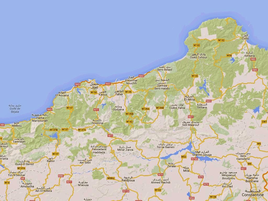 Découpage administratif de l'Algérie & Monographie: Carte du réseau ...