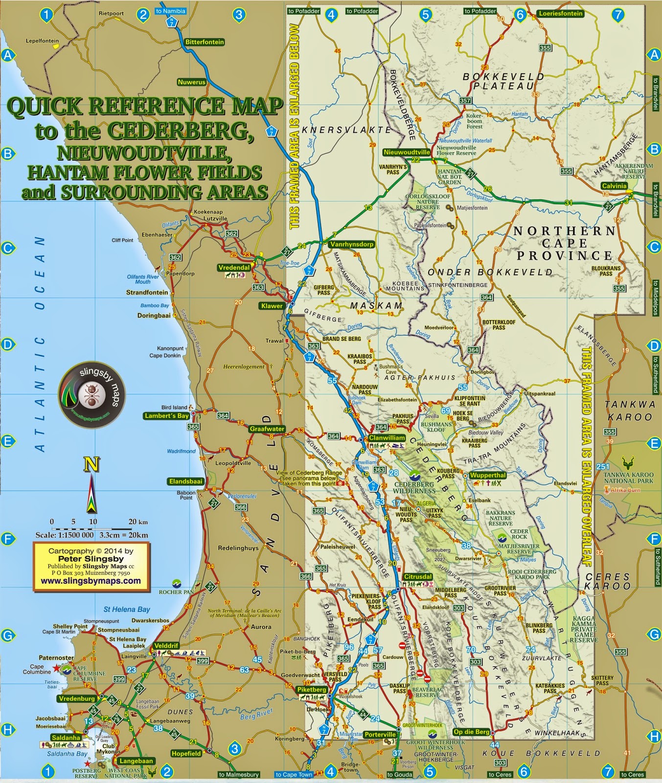 Hike the Cederberg: the Map: Report Back #33: new Cederberg Touring map ...