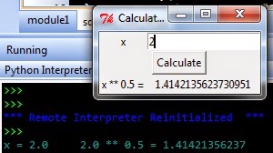 Python & TKinter Stuff: Creating a simple square root calculator