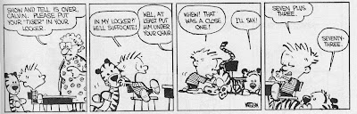 Calvin & Hobbes, A Math Cartoon - An Engineer's Aspect
