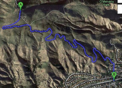 Hiking Los Angeles: Mission Peak / Point from Neon Way hiking trail photos