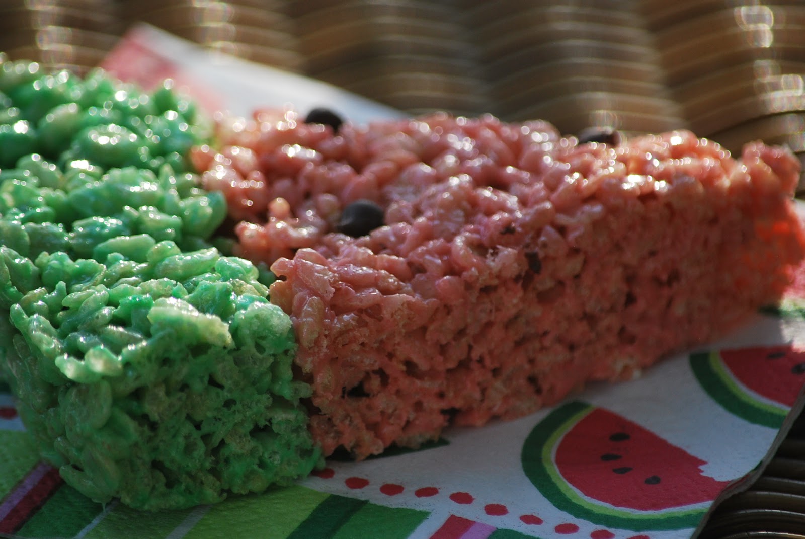 My story in recipes: Watermelon Rice Crispy Treats