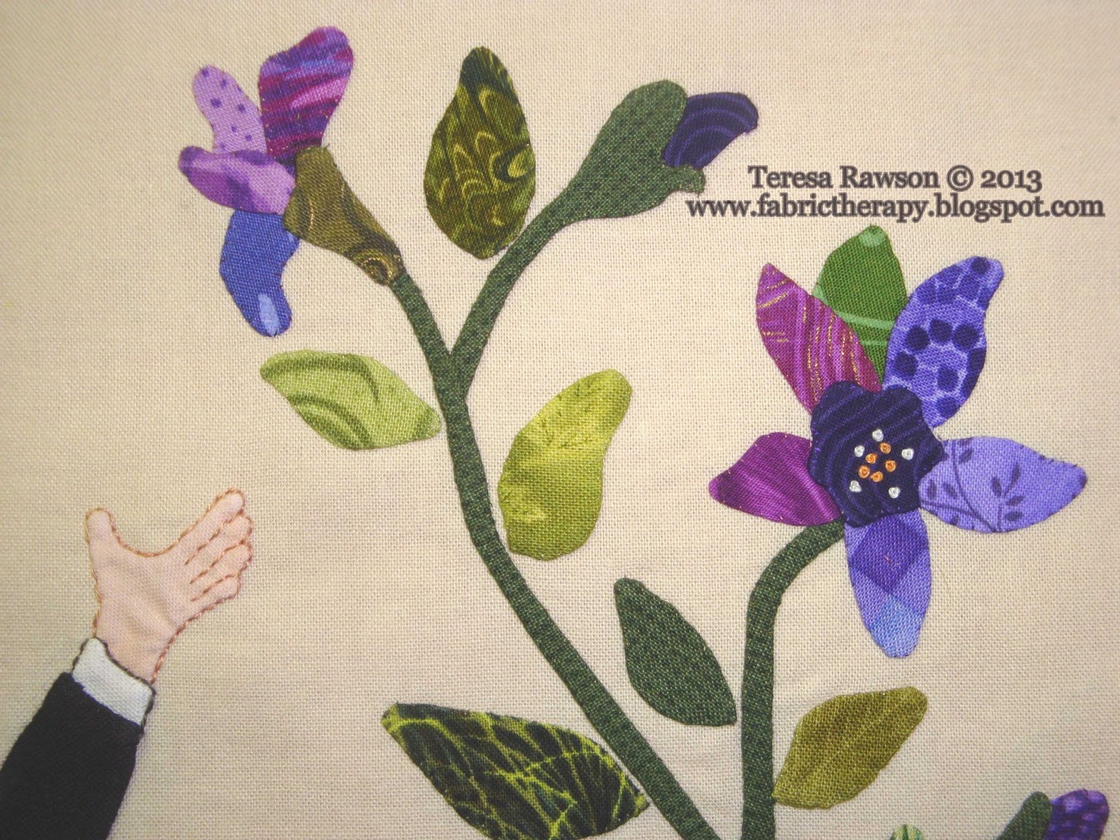 FABRIC THERAPY: "Baltimore Rhapsody" Block #19 - the conductor...