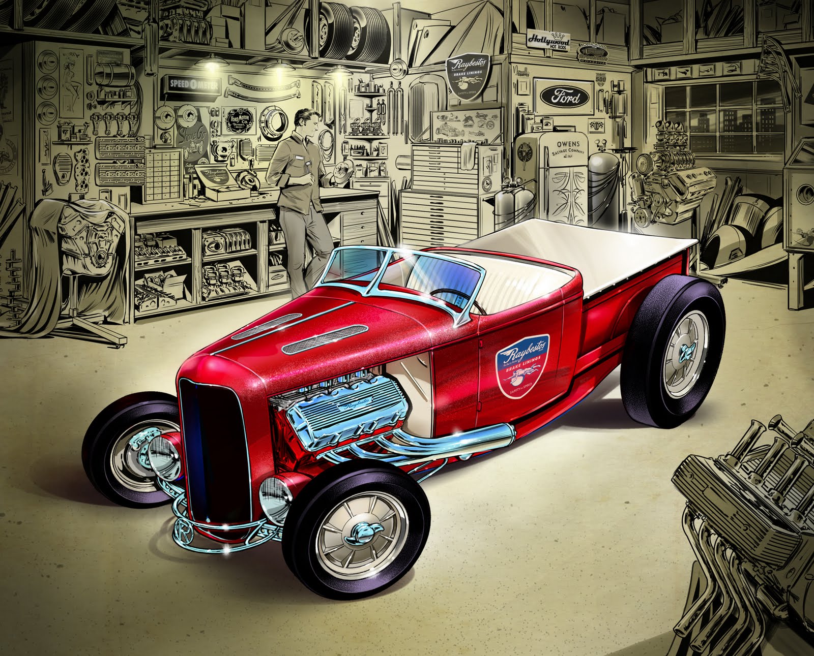 Pin by Dave Heston on Hot Rod Art Drawings/Prints/Pics | Pinterest