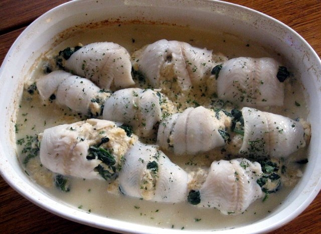 the-jill-of-all-trades: rolled fillet of sole with sweet potato oven fries