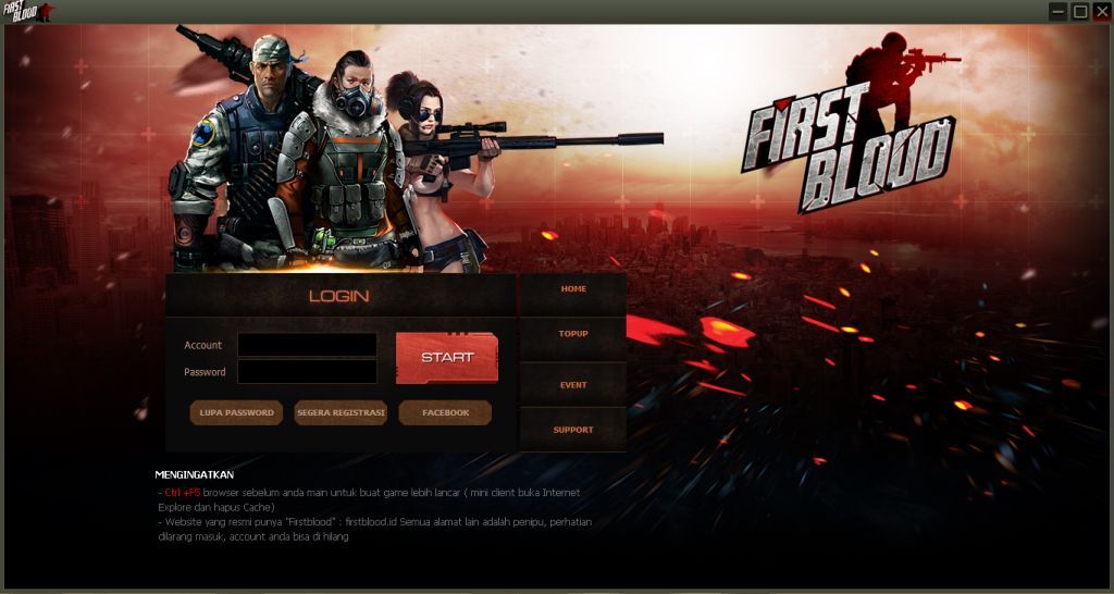 Review Game FPS Online First Blood Indonesia - Huzenify