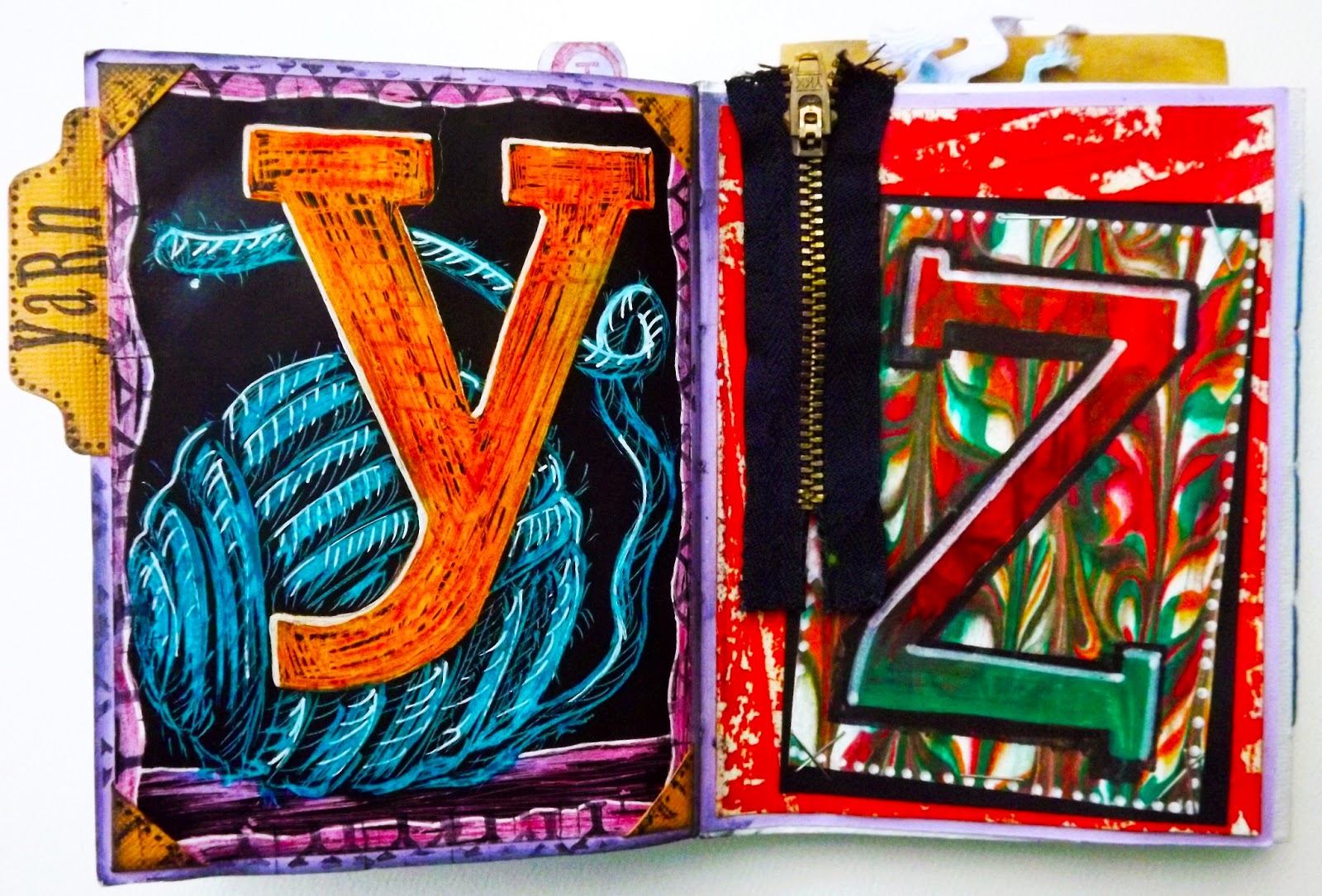 Soul Art: Post 80 - Alphabet Do-Si-Do Book... continued