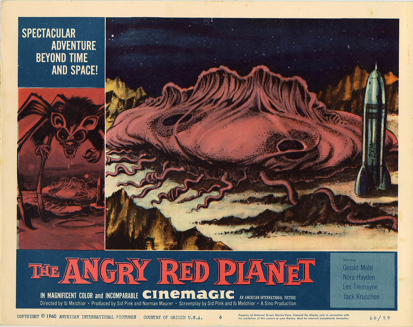 Zontar of Venus: The Angry Red Planet (1959) Lobby Card Set