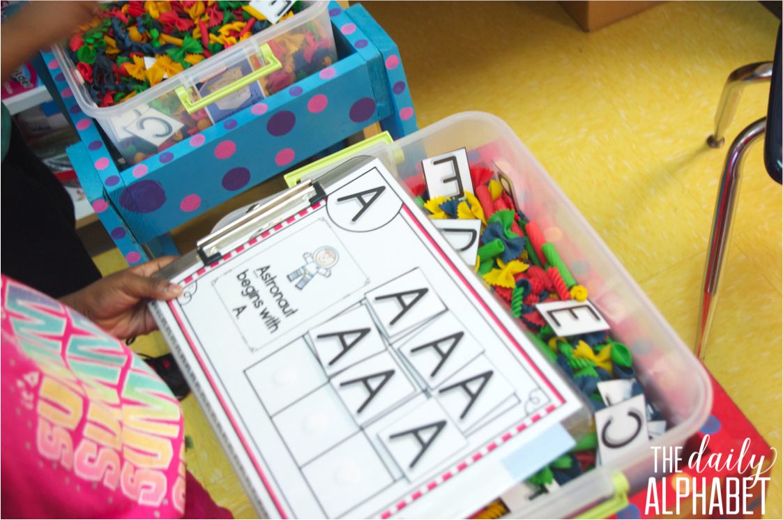 Beginning Centers in Kindergarten - The Daily Alphabet