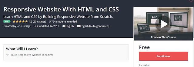 Responsive Website With HTML and CSS - Marketing Trick Ebook