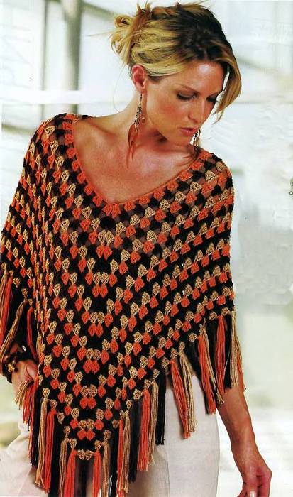 Ergahandmade: Crochet Poncho + Diagram