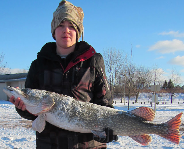ShutterWi: Forty-one inch Northern Pike caught by Caleb.