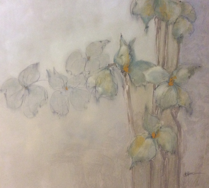 M. Allison Fine Art: Contemporary Oil and Graphite Abstract Floral ...