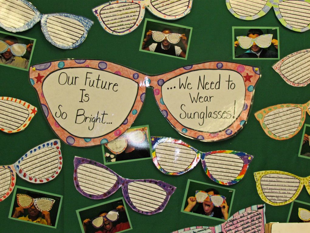Tales of a Grade 4 Teacher: "My Future Looks Bright" Sunglasses